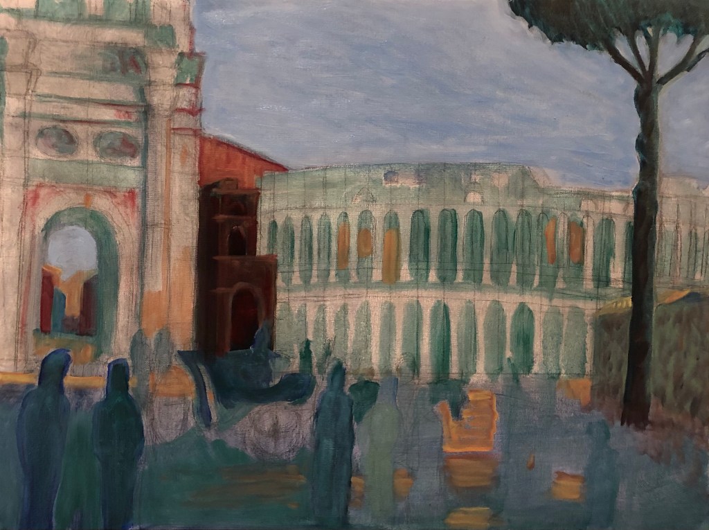 Roman Holiday – Oil Paintings, Plein Air, Prints, Hand Drawn Tessellations